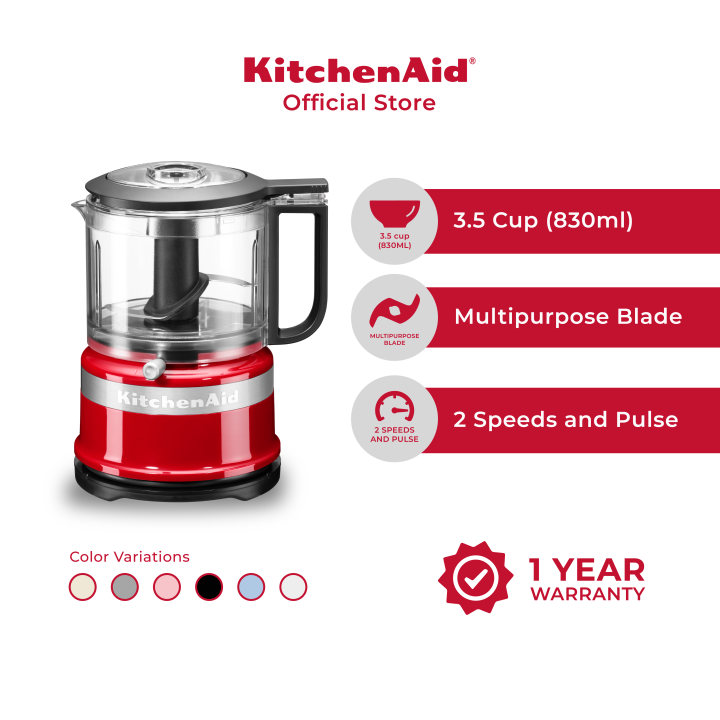 KitchenAid 3.5 Cup Food Chopper - Food Grinder, Mincer, Puree, and ...