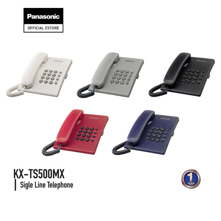 Panasonic Single Line KX-TS500MX โทรศัพท์มีสาย โทรศัพท์สำนักงาน ...