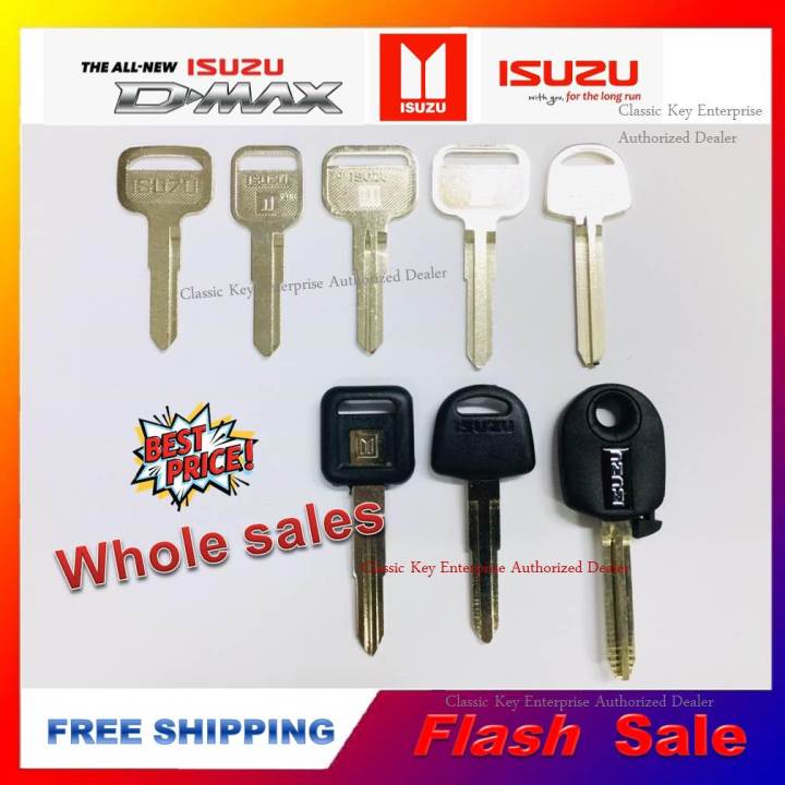 ISUZU Dmax Uncut Key Blank Immo Slot type suitable most all Isuzu ...