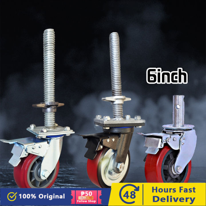 【COD】Heavy Duty Scaffolding Rubber Wheel Long Pole Scaffolding Caster ...