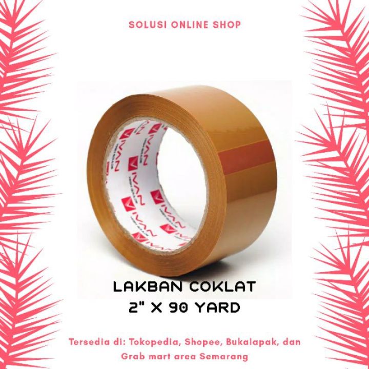 LAKBAN COKLAT LAKBAN BENING LAKBAN COKELAT ISOLASI SOLATIP | Lazada Indonesia
