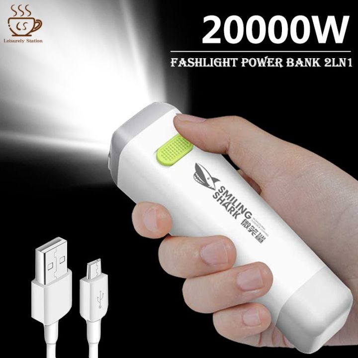 Portable Mini LED High Light Flashlight USB Rechargeable Powerful Lamp ...