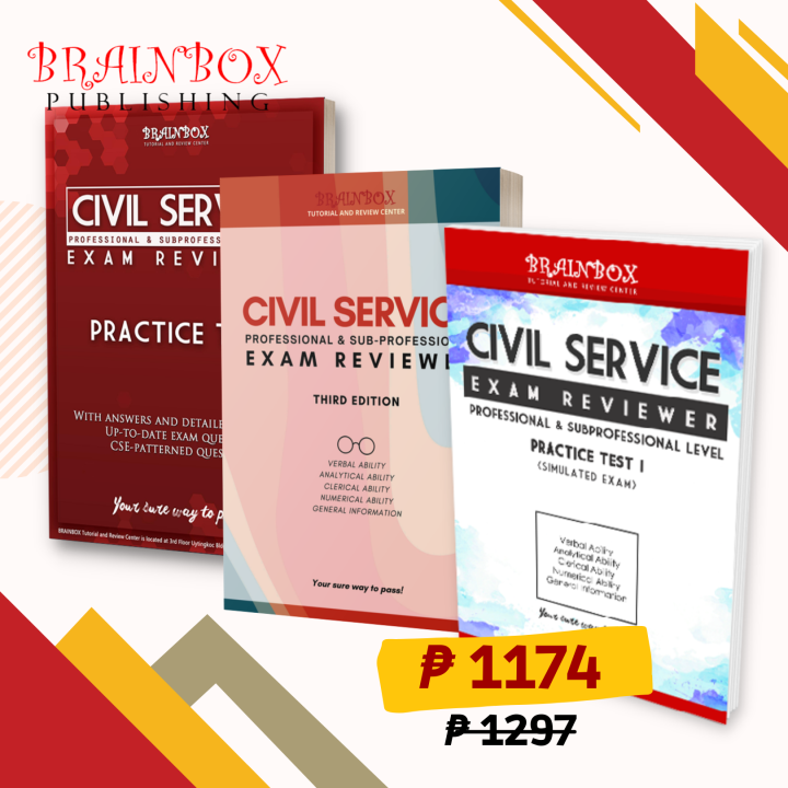 Brainbox Civil Service Exam Reviewer 3rd Edition + Simulated Exam ...