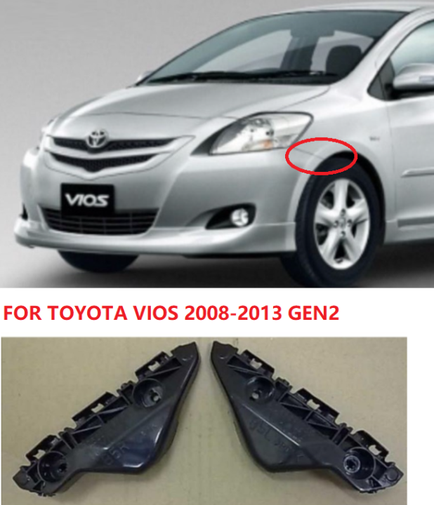 front bumper bracket support for TOYOTA VIOS gen2 2008 2009 2010 2011 ...