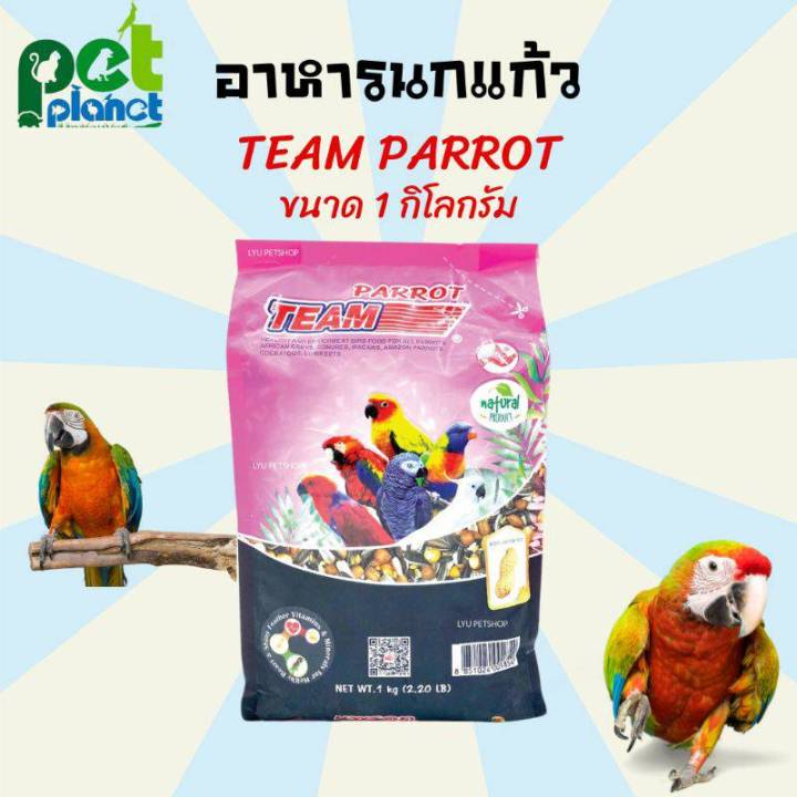 [1kg.] อาหารนกแก้ว Team ขนมนกแก้ว อาหารนก ขนมนก ทีม อาหารนกแก้ว ทีมแพรอ ...