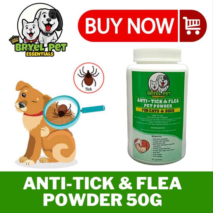 🐕🐈⚡BRYELS CARE BUY1 TAKE1 PET POWDER 50G Anti Tick and Flea Pet Powder ...