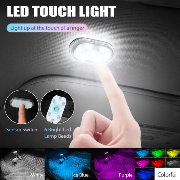 led touch light rechargeable for motorcycle car sensor switch wireless ...