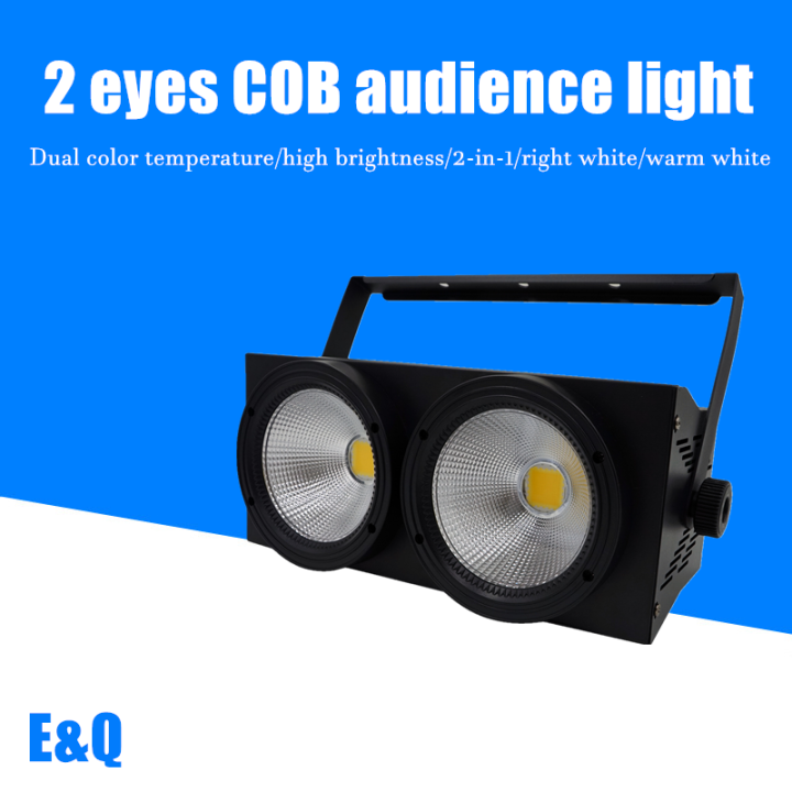 LED COB 2eyes 2x100W Blinder Lighting DMX Stage Lighting Effect DMX Controller Club Show Night ...