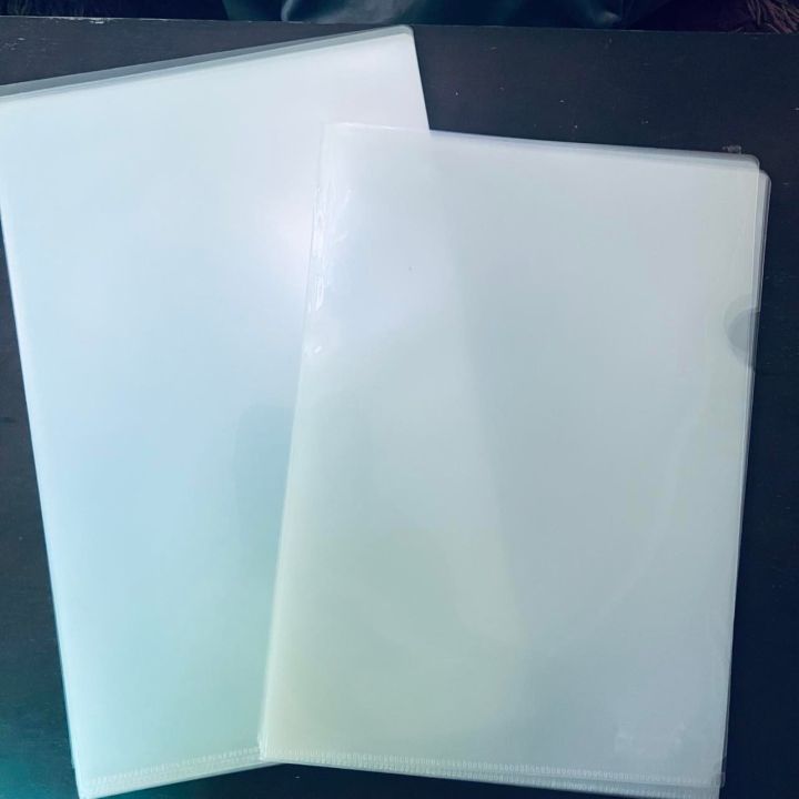 DATA L-Type Plastic Folder CLEAR Long/Short THICK (SOLD PER PACK OF 12 ...