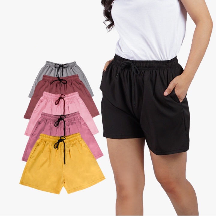 Fashion Plain Taslan Short For Women With 2 Pocket | Lazada PH