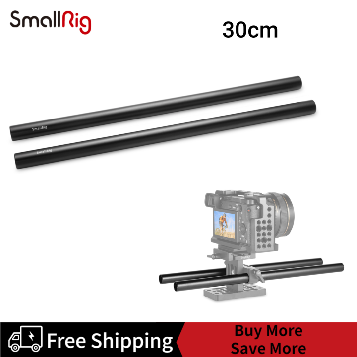 Smallrig Aluminum Alloy 15mm Rods 30cm 12inch Long M12-30cm for Dslr ...