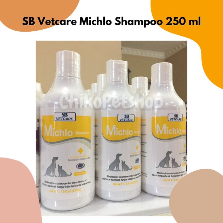 Sb Vetcare Michlo Shampoo 230ML - Medicated Dog Cat Shampoo anti Fungus ...
