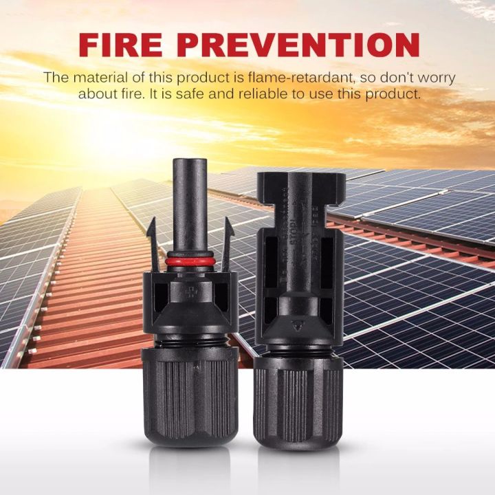 DUDAN Waterproof Photovoltaic Systems Female and Male Plugs for Solar ...