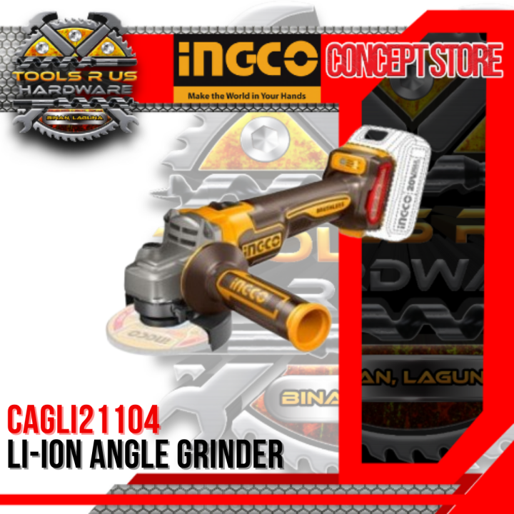 CAGLI21104 INGCO LITHIUM-ION ANGLE GRINDER | CORDLESS TOOLS ...