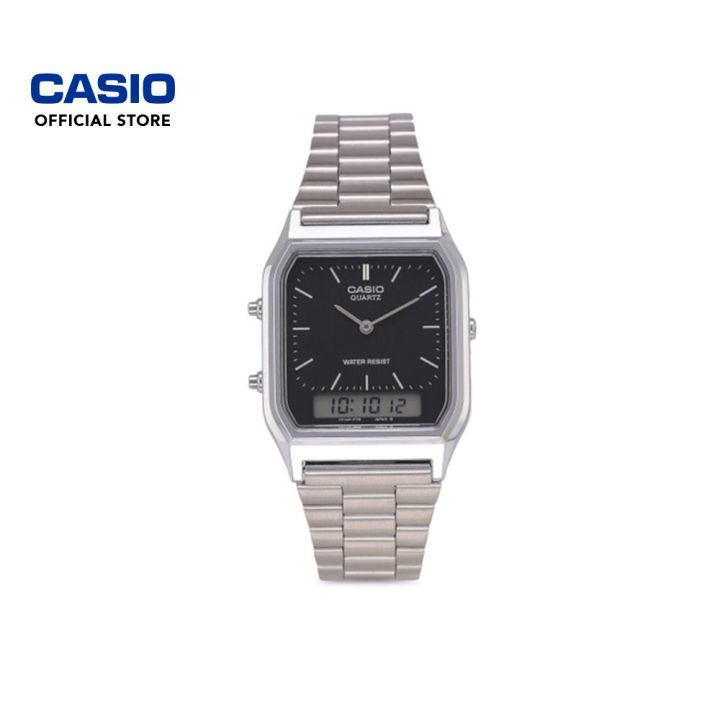 Casio Vintage AQ-230A-1 Silver Stainless Steel Band Men Watch / Women ...