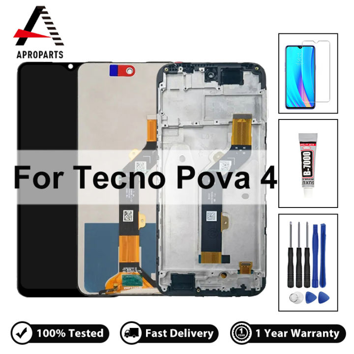 High Quality LCD For Tecno Pova 4 LG7n LCD Display Touch Screen ...
