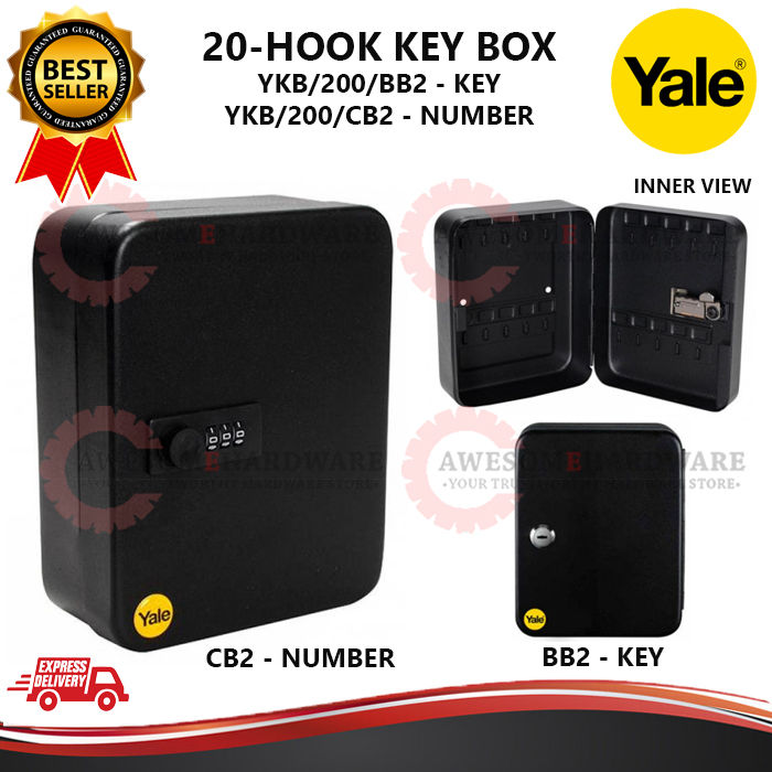 (SMALL) YALE 20PCS KEY BOX YKB/200/CB2 OR YKB/200/BB2 PETI KUNCI KOTAK ...