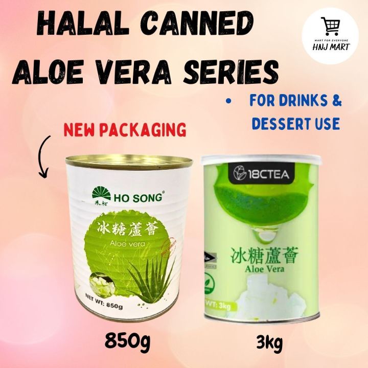 Halal Ho Song Canned Aloe Vera 850g / 3kg Aloe Vera Can Halal Aloe Vera ...