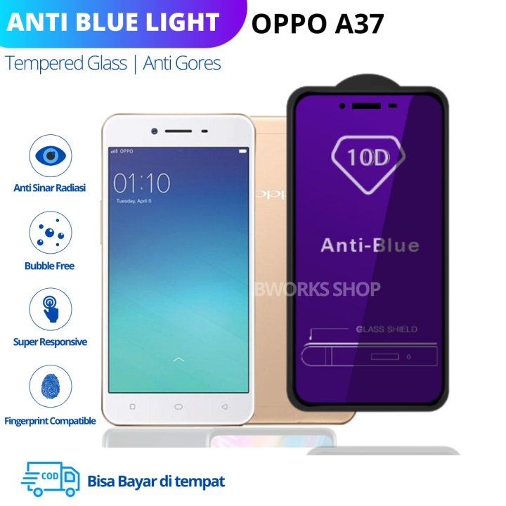 Tempered Glass Anti Radiasi Anti Blue Light 10D Oppo A37 Neo 9 | Lazada ...