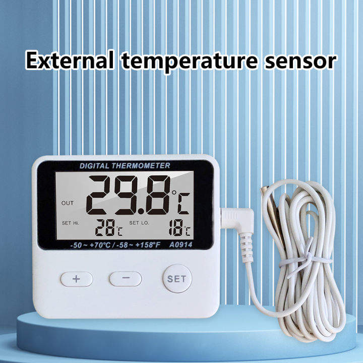 SeasBoat Digital Alarm Thermometer เครื่องวัดอุณหภูมิแบบดิจิตอล Indoor ...