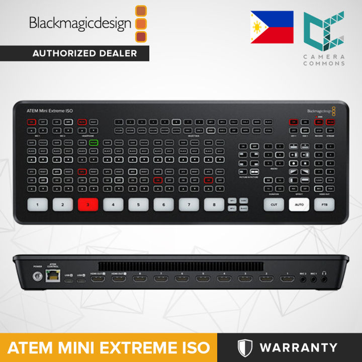 Blackmagic Design ATEM Mini Extreme ISO 8-input Live Production ...