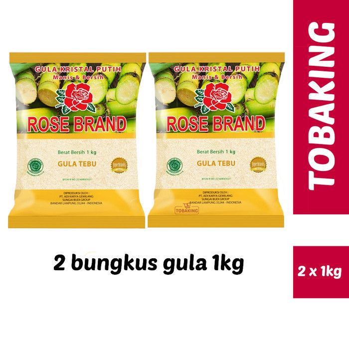 Gula Pasir Rose Brand 1 kg x 2 bungkus Rosebrand | Lazada Indonesia
