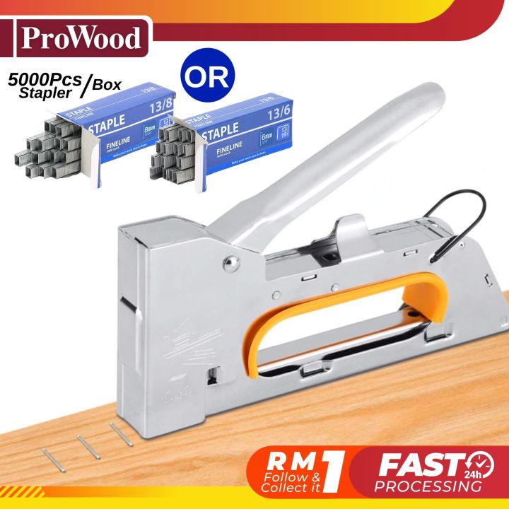 PRODIY / LADDERMAN Heavy Duty Stapler Gun 4/6/8mm + 6mm 13/6 / 8mm 13/8 ...