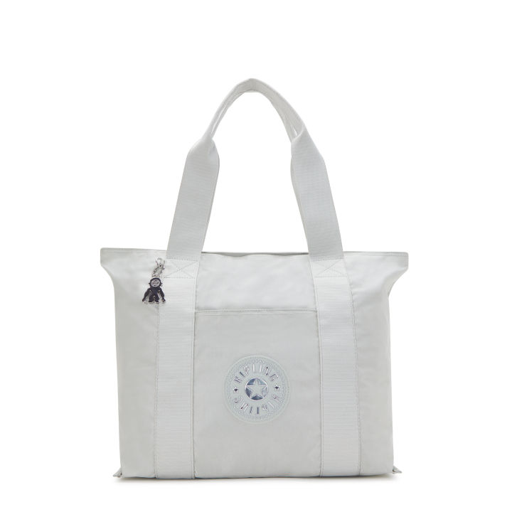 กระเป๋า KIPLING รุ่น ERA M สี DYNAMIC SILVERM กระเป๋า Tote Bag | Lazada ...