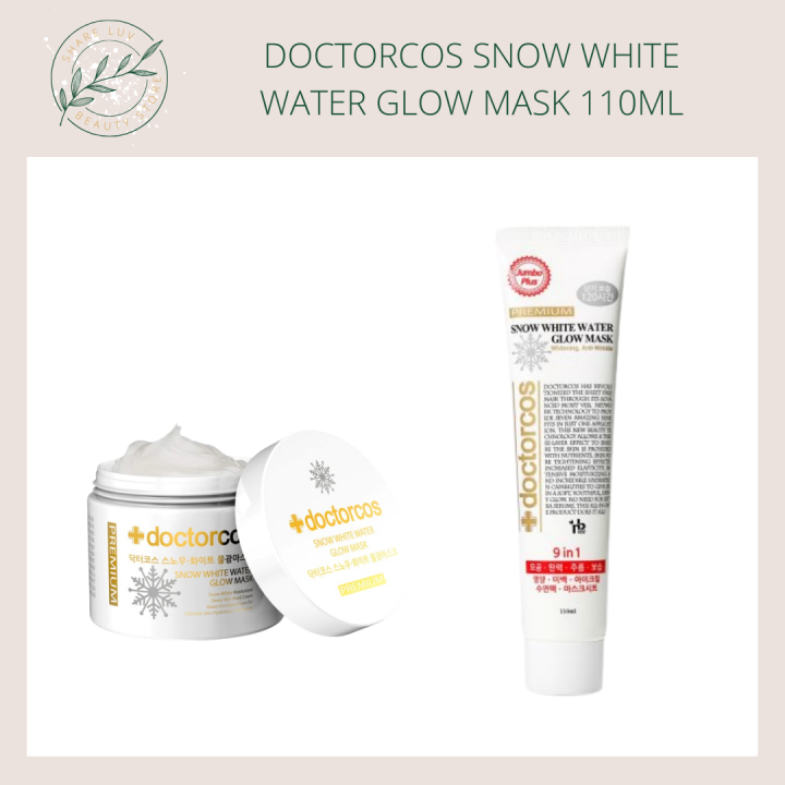 [Ready Stock] Doctorcos Snow White Water Glow Mask / Premium 9IN1 Snow ...
