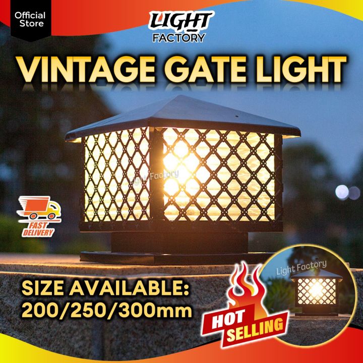 Outdoor Gate Light Modern Outdoor Gate Lamp Weatherproof Outdoor Pillar ...