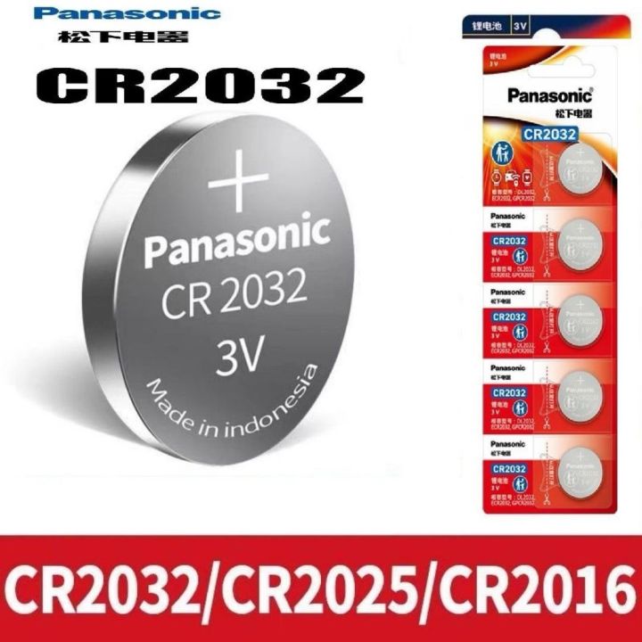 Original Panasonic Lithium Battery CR2016/ CR2025/ CR2032 JAM TANGAN ...