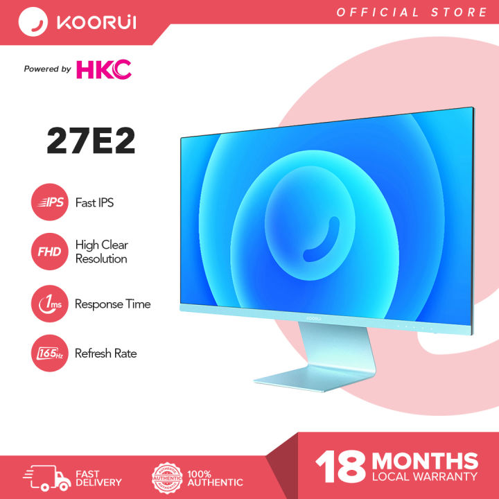 Koorui 27E1 (powered by HKC) 27" gaming monitor computer IPS 165HZ 1ms ...