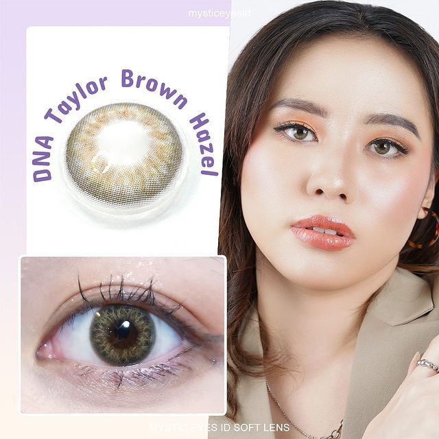 MYSTICEYES SOFTLENS DNA TAYLOR EYES SERI PINK VIOLET 14MM NORMAL ...