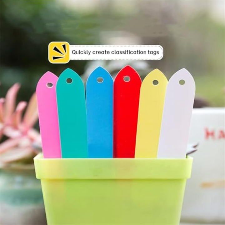 Plant Labels, Nursery Plastic Plant Labels 6 Colors, Nursery Waterproof ...