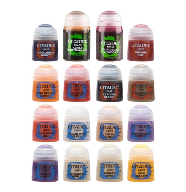 Warhammer 40k paint pigment set citadel Paint Bundle Tyranids. | Lazada PH