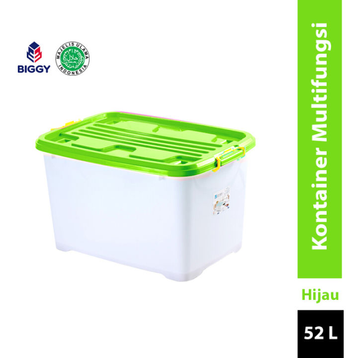 EZY CONTAINER BOX 52 LITER DENGAN RODA | Lazada Indonesia