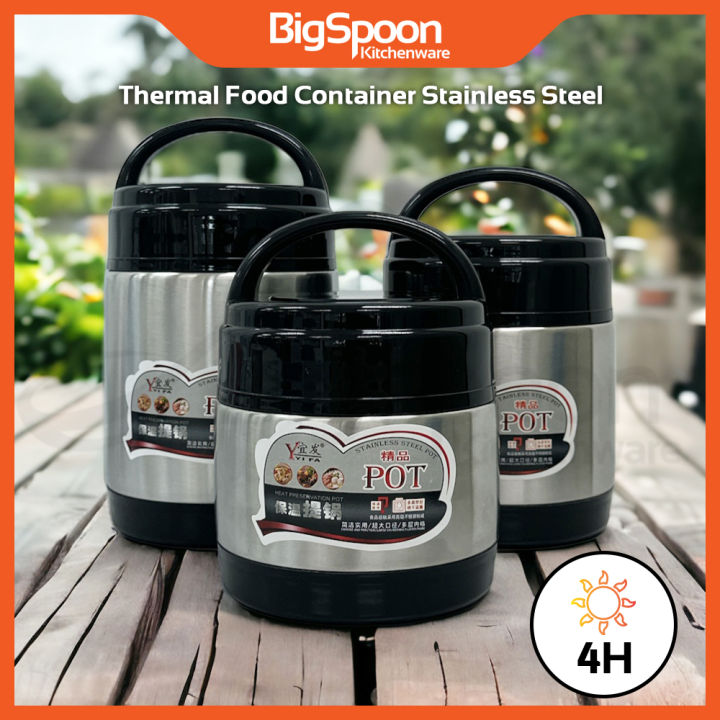 BIGSPOON Thermos Food Container Stainless Steel |Insulated Lunch Box ...