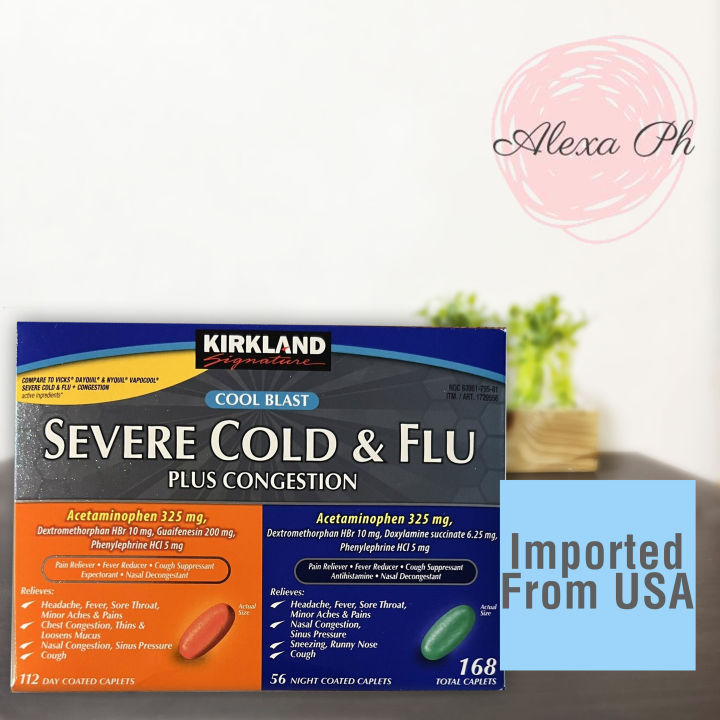 (EXPIRATION NOV 2025) Kirkland Signature, Cool Blast, Severe Cold & Flu ...