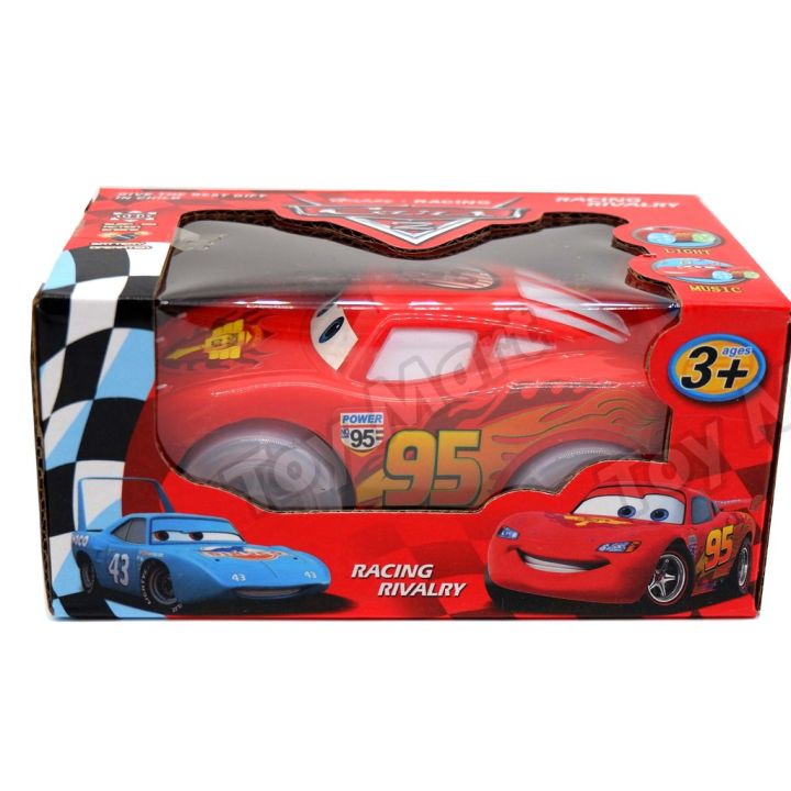Cartoon Mcqueen Mini Lightning Car Battery Operated w/ Sound and Light ...
