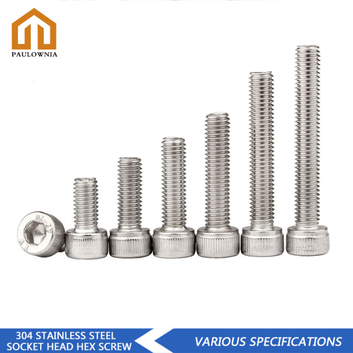 M6 M8 M10 Stainless Steel 304 Hex Hexagon Socket Head Bolt Screws Bolts ...
