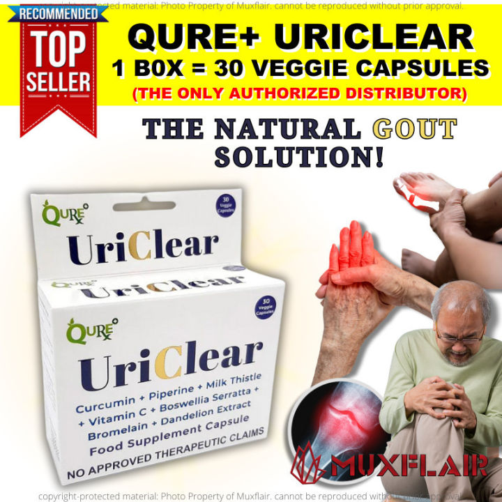 Qure+ Uriclear | Solution to Uric Acid, Gout Attacks, Joint Pain, and ...