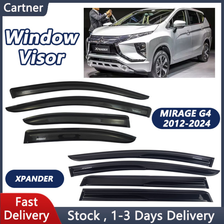 Mitsubishi Xpander Mirage G4 2012 - 2024 Rain Visor Door Visor Rain ...