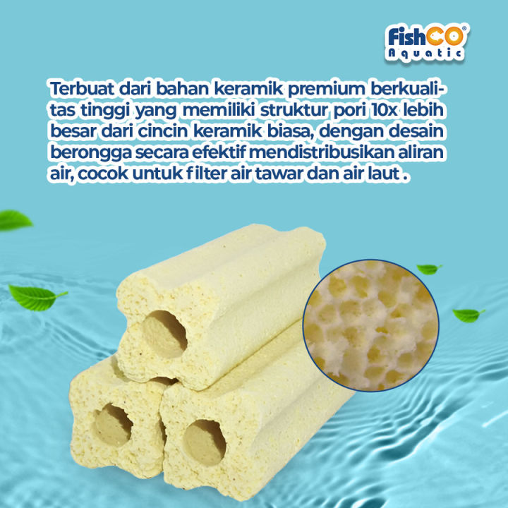 Fishco Media Filter Small Club Far Infrared Bacteria House isi 450Pcs ...