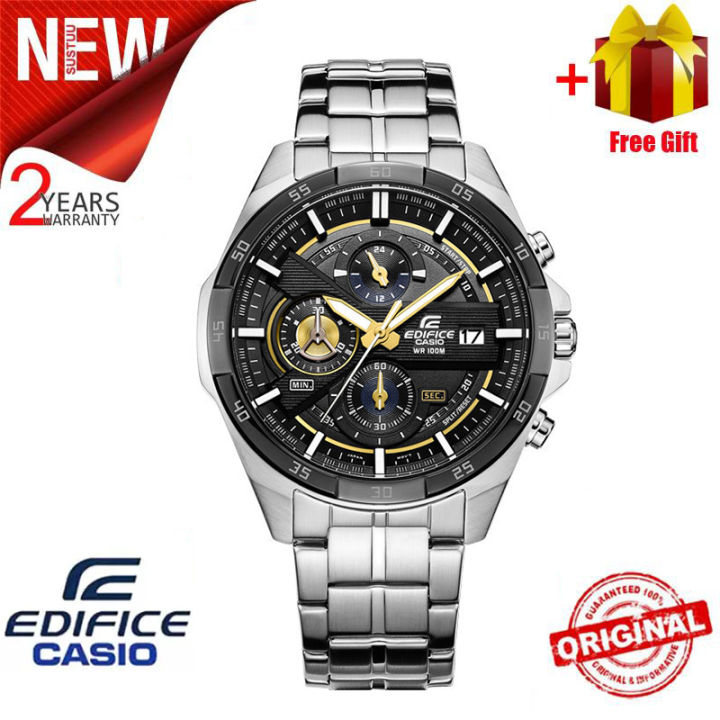 (2 Years Official Warranty) Edifice EFR556 Chronograph Men Business ...