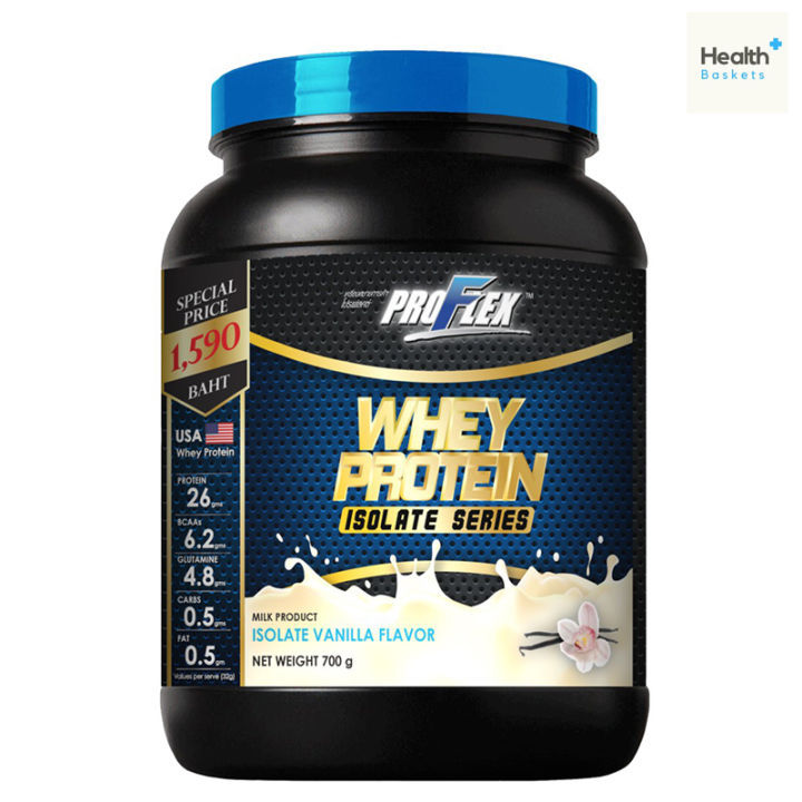Proflex Whey Protein Isolate VANILLA 1 กระป๋อง โปรเฟล็กซ์ เวย์โปรตีน รส ...