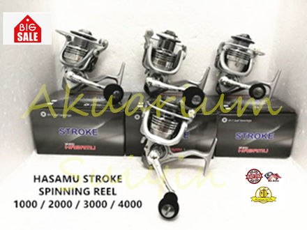 HASAMU STROKE SPINNING REEL 1000 / 2000 / 3000 / 4000 | Lazada