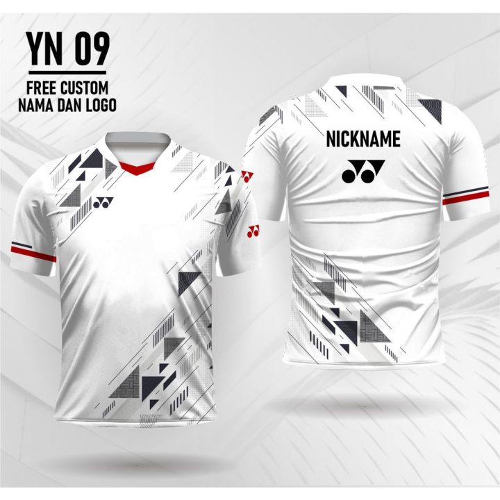 New Yonex Badminton Jersey Badminton T-Shirt Custom Custom Jersey Badminton Custom Jersey Gaming ...