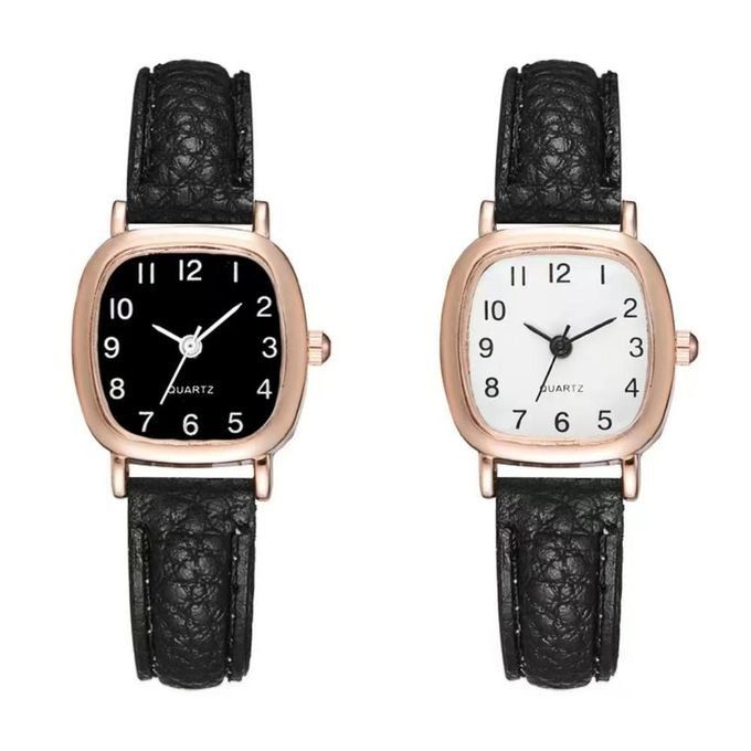 Square Women Watch Simple Small Dial Student Watches Vintage Belt ...