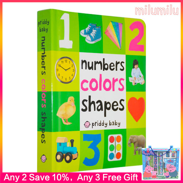 milu Numbers Colors Shapes Board Book Children's words 1- Children's ...