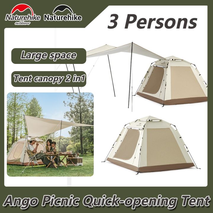 Naturehike Ango Picnic Quick-opening Tent Camping Three Person ...